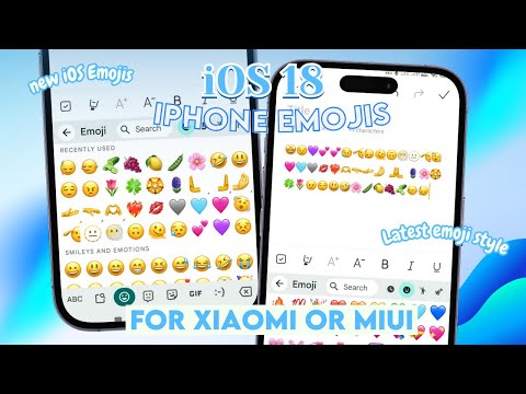 Unofficial iOS 18 Emojis on Xiaomi or MIUI (new iPhone Emojis)
