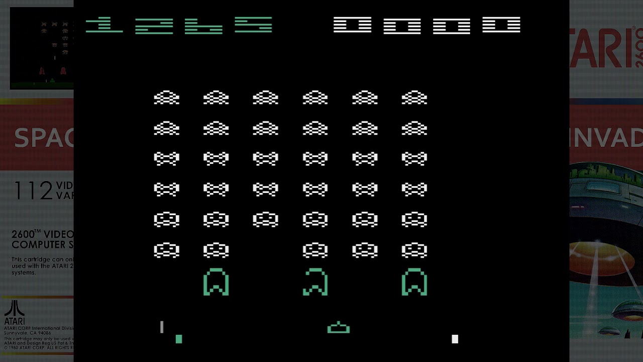 Vector Space Invaders • Gameplay (Space Invaders 2600 ROM Hack)