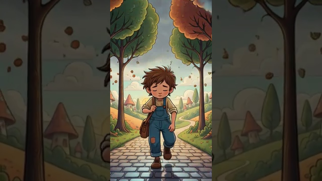 ✅A sad boy along road. #ai #aiart #aishorts #boy #sad #rainyday #foryou #fvp