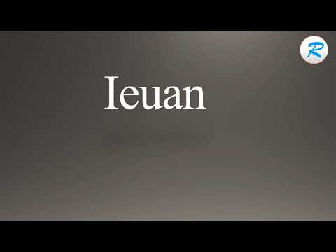 How to pronounce Ieuan