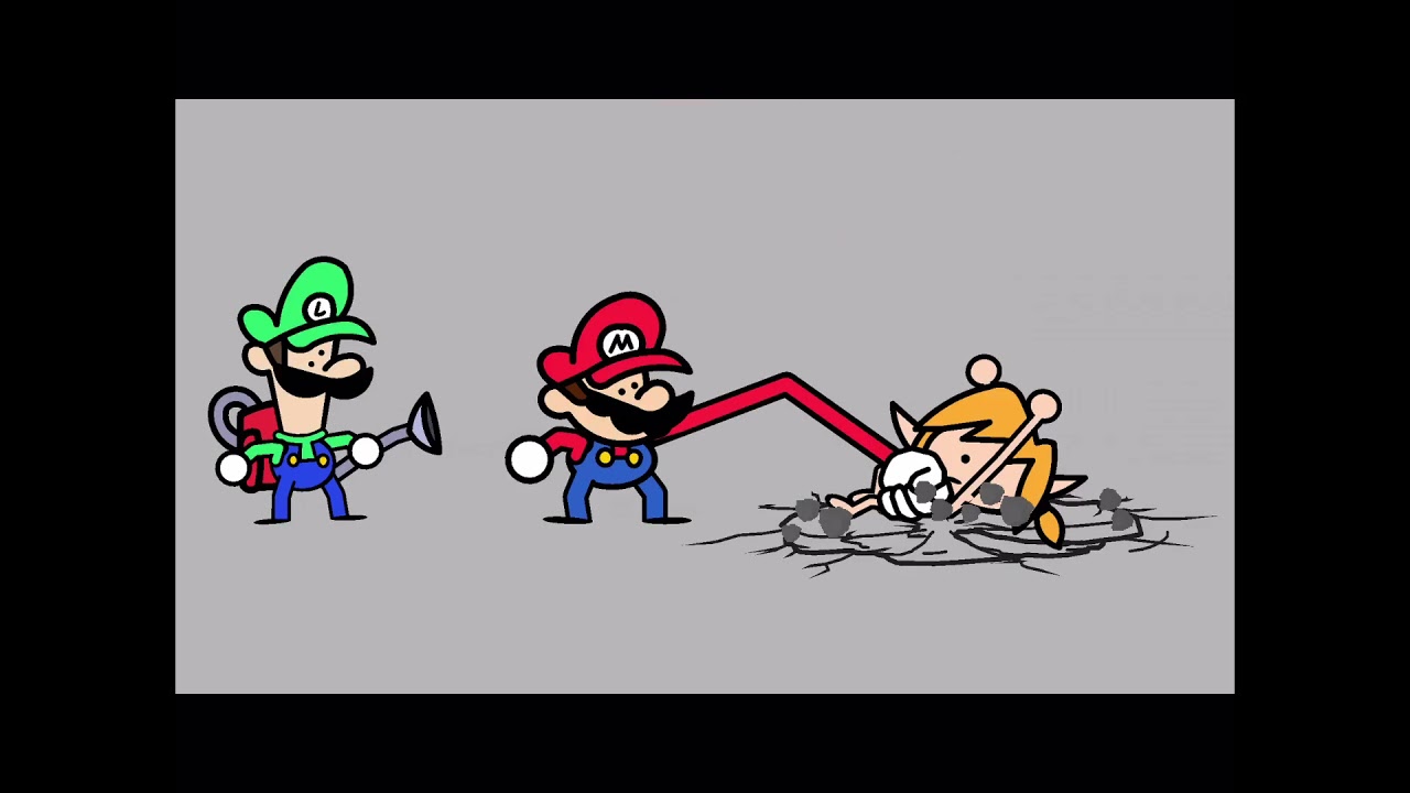 SPEEDRUNNER MARIO KILLS LINK! (STICKNODES