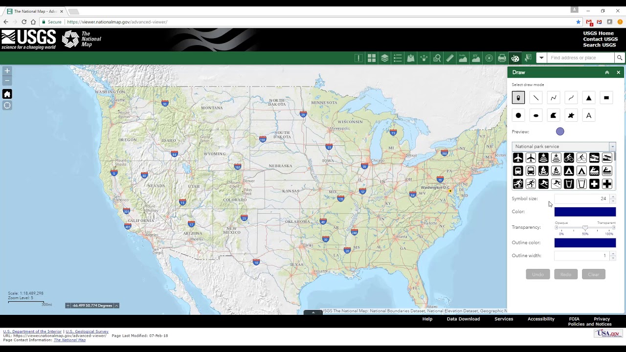 Lesson 3d - Using The Draw Tool In The National Map Viewer