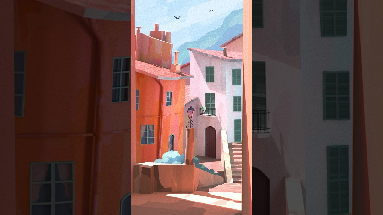 How can I make art fast in blender? #b3d #art #blender3d #3danimation #vfx  #stylized #digitalart