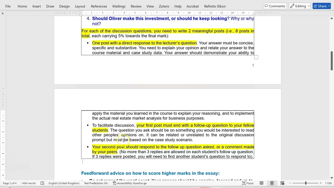 How to submit case study answers