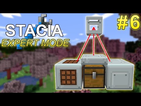 Minecraft Stacia Expert | Laser Storage | EP 6 | Modded Minecraft 1.16.5