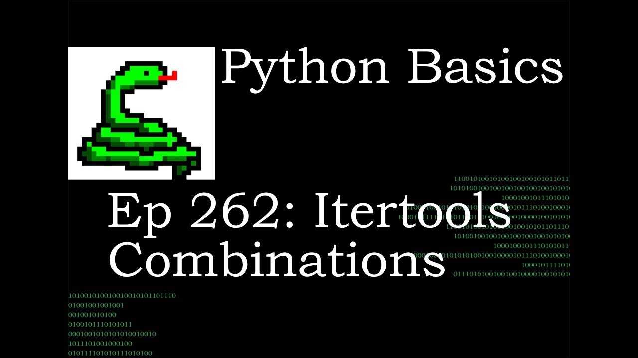 Python Basics Itertools Combinations Method