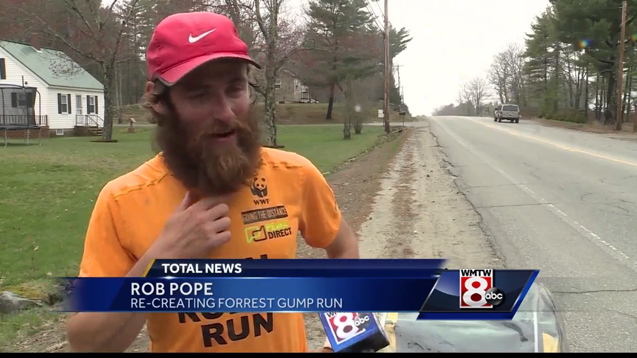 Championship runner recreates Forest Gump's run across the U.S.