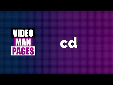 'cd' - change directory - Video Man Pages