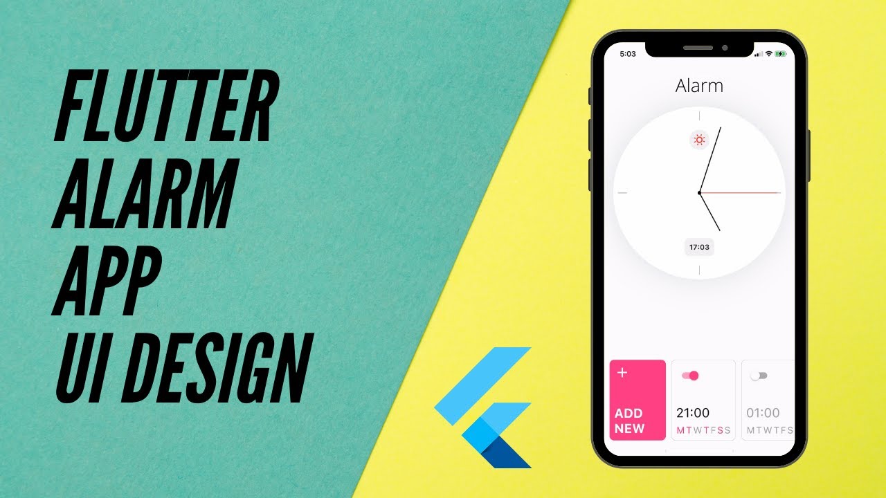 Responsive Alarm App - Flutter UI - Speed Code