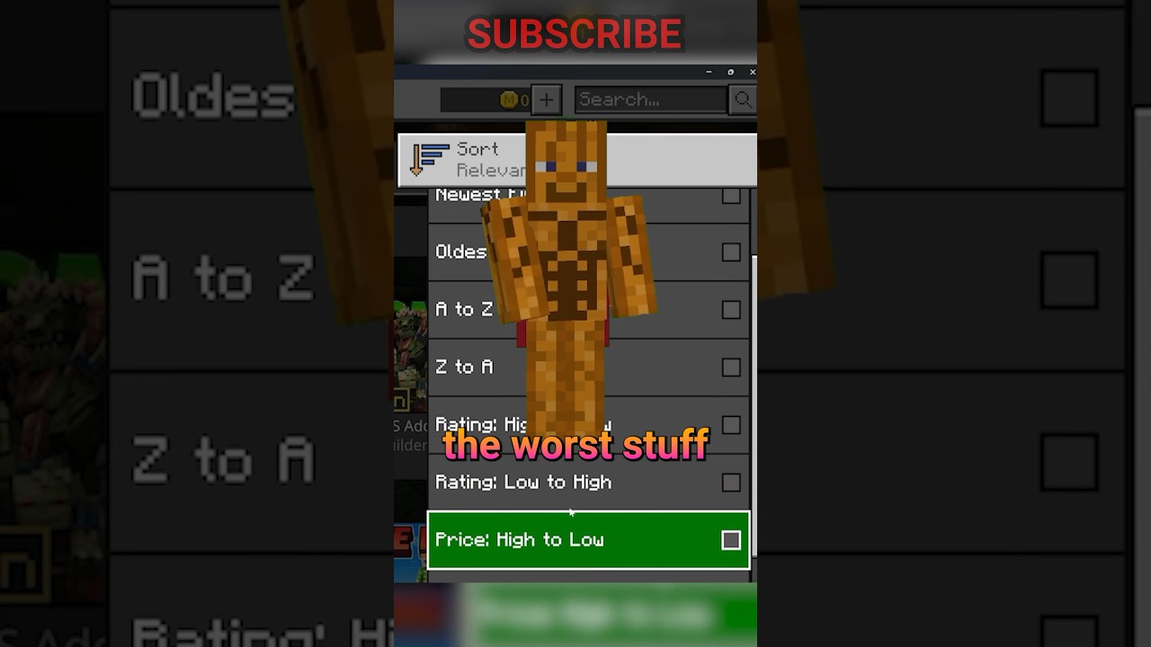 the marketplace is GARBAGE!  #minecraft