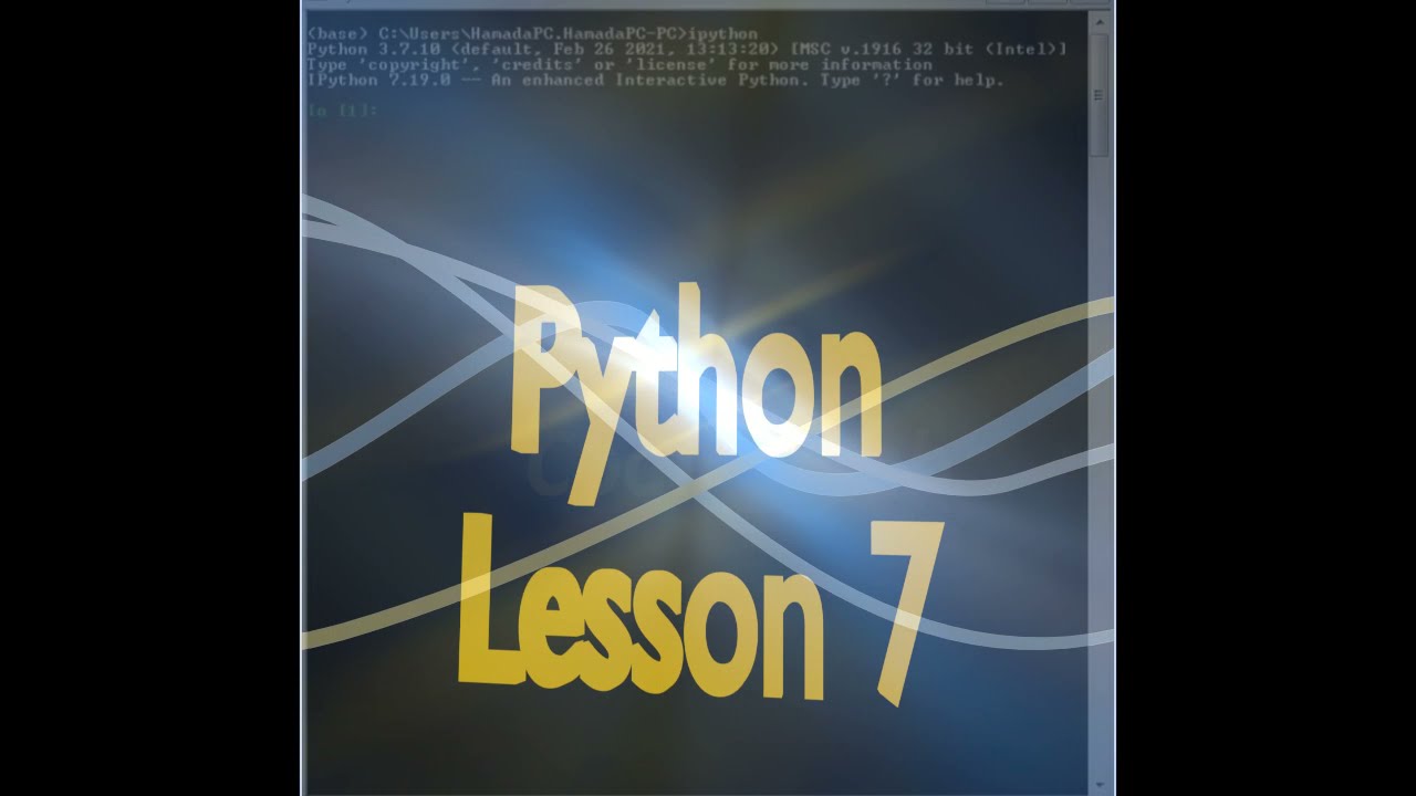 Python lesson 7 : Interact with user input.