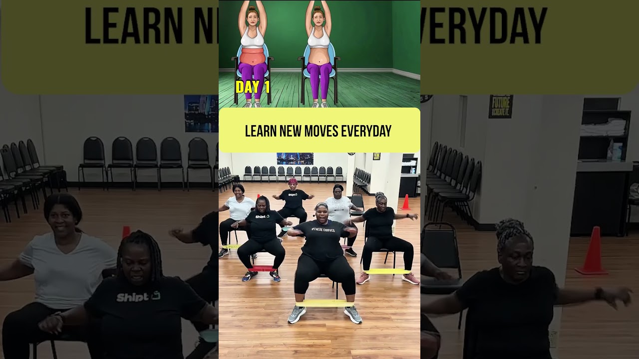 Tired of gym anxiety? 💭 Chair exercises = no pressure, just results.Workout from home. Start today