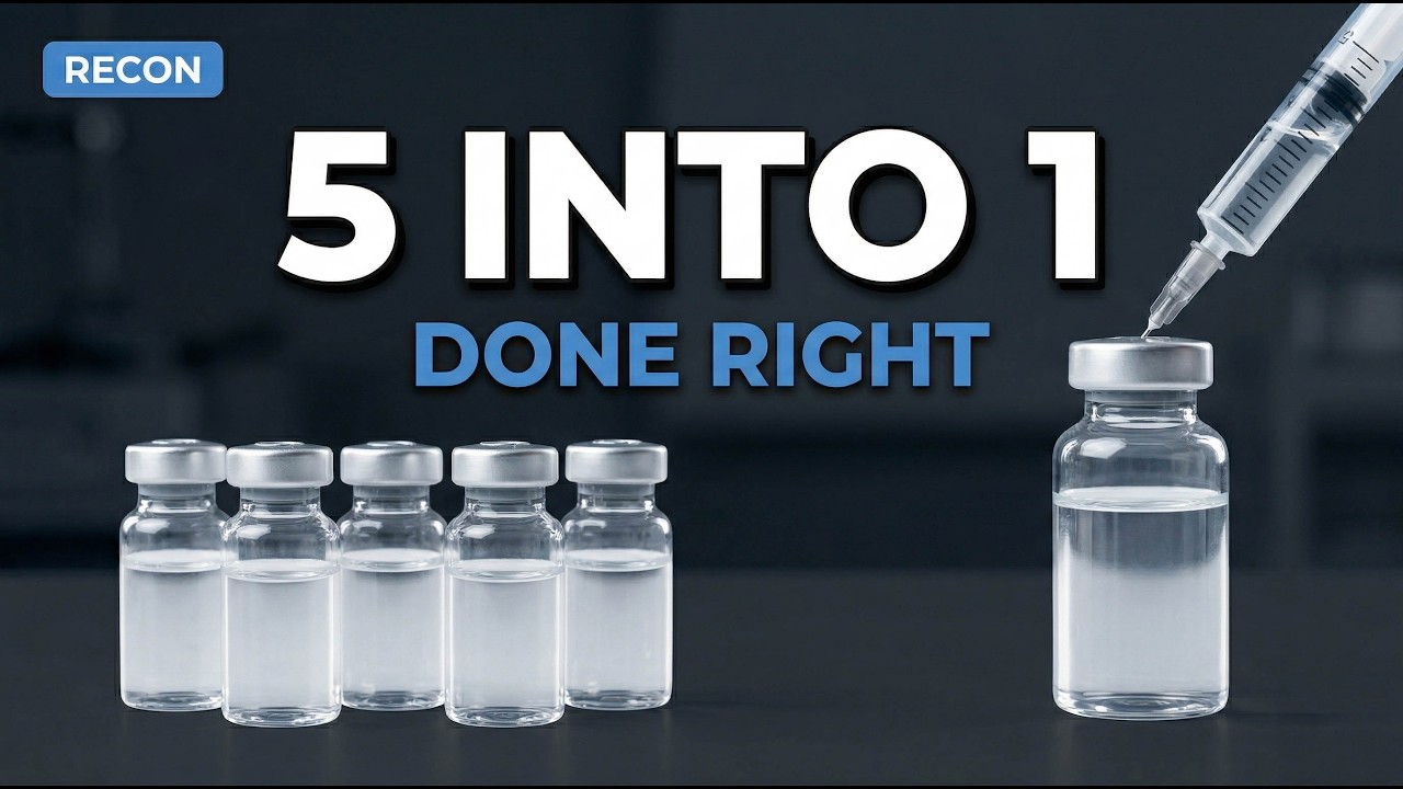 How to Combine 5 Peptide Vials Into 1 Bottle the Right Way (Reconstitution Tutorial)