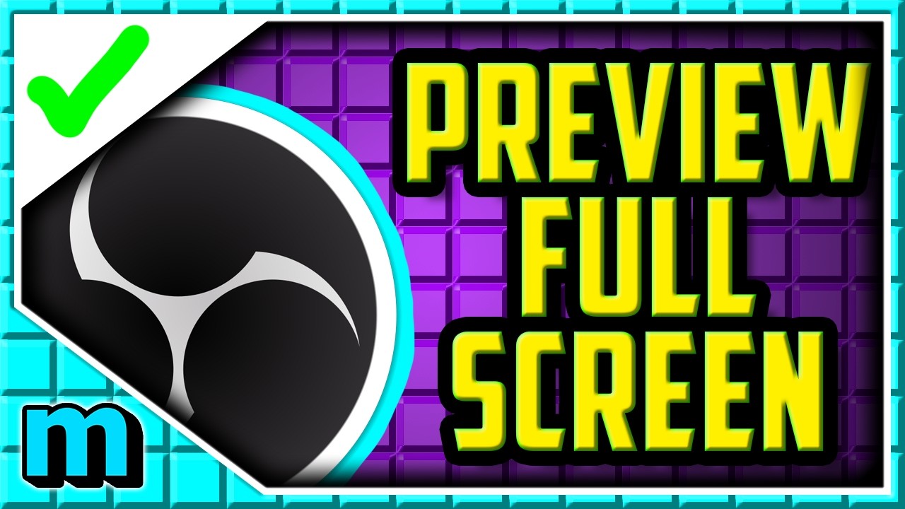 How To PREVIEW OBS In Full screen - How To Make OBS Preview Fullscreen