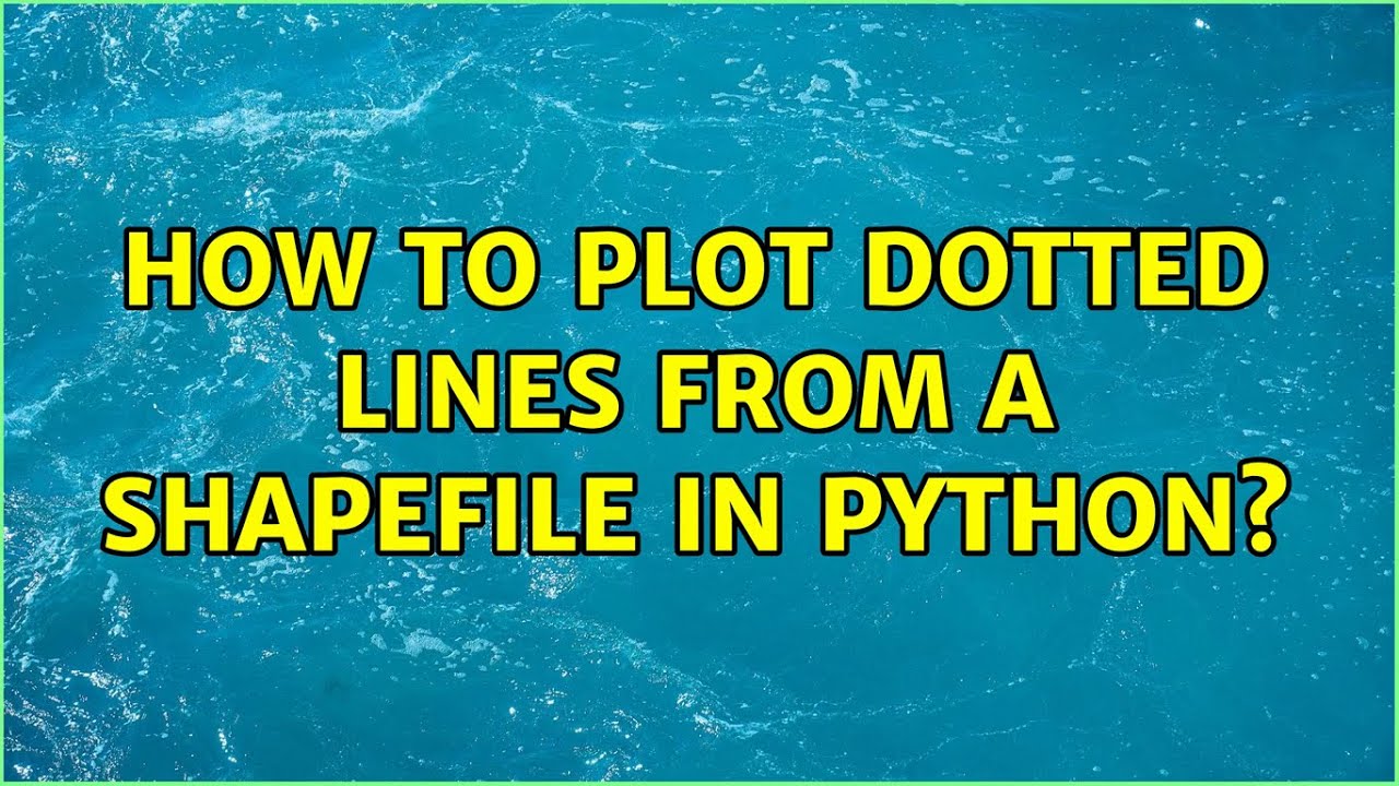 How to plot dotted lines from a shapefile in python?