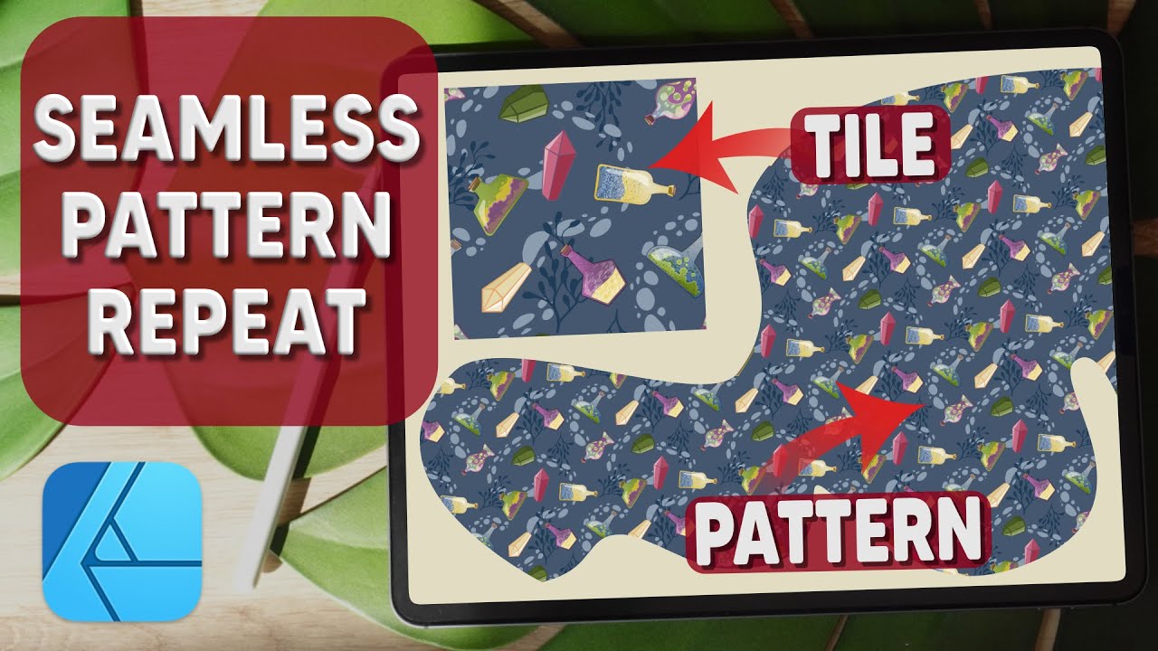 How to create Repeating Seamless Pattern in Affinity Designer Full Drop Tile
