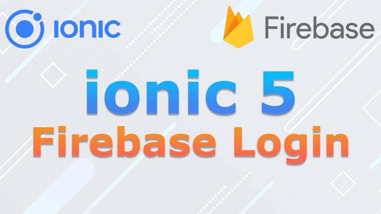 ionic firebase authentication | angular/fire
