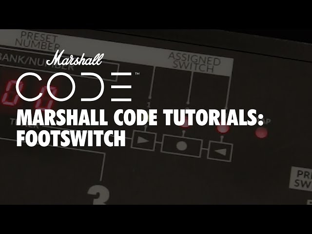 MARSHALL Footswitch CODE Pédalier | Kytary.fr
