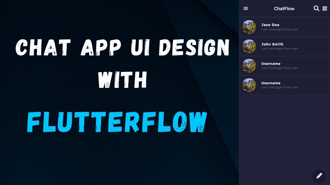 Chat App UI design made with FlutterFlow #flutter #flutterflow #appdesign