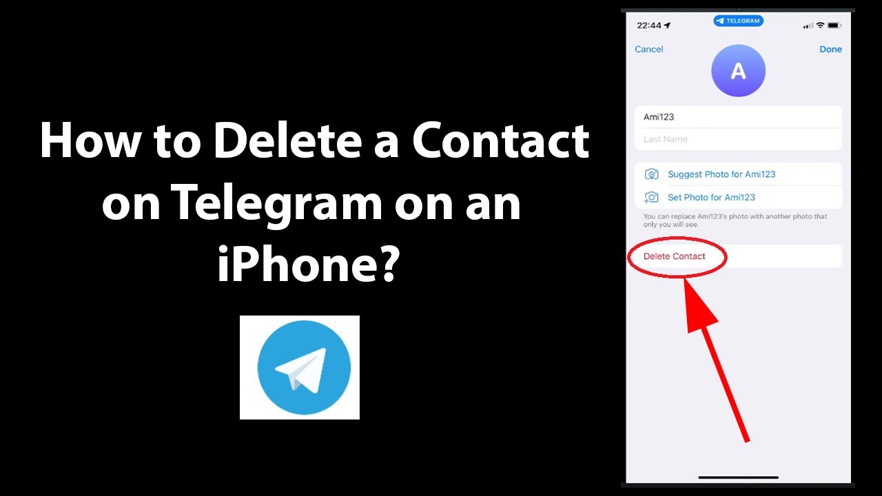 How to Delete a Contact on Telegram on an iPhone?