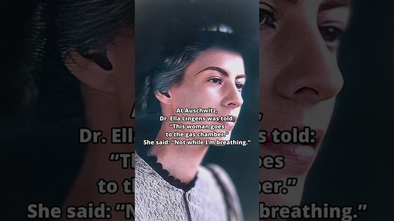 How a Doctor Said NO at Auschwitz And Tricked The N*zis 🌹 Dr. Ella Lingens #wwiiheroes #untoldstory