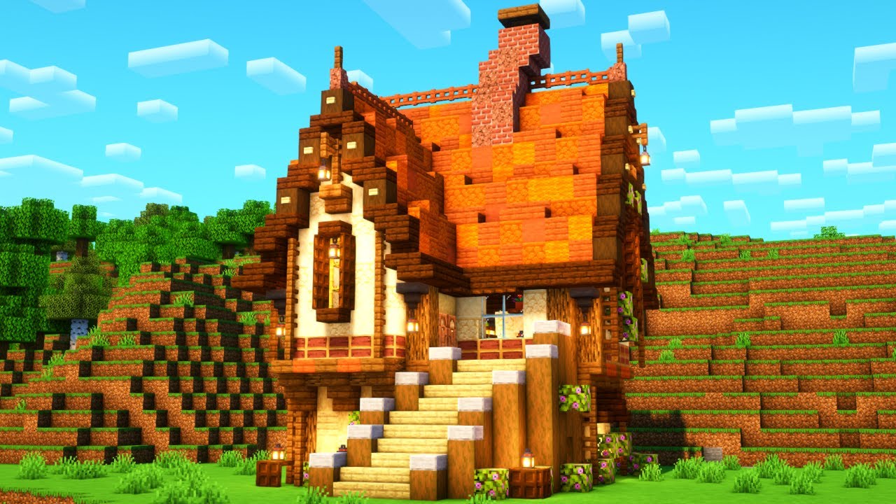 Minecraft House Tutorial | Cute House | How to Build - Minecraft Builders