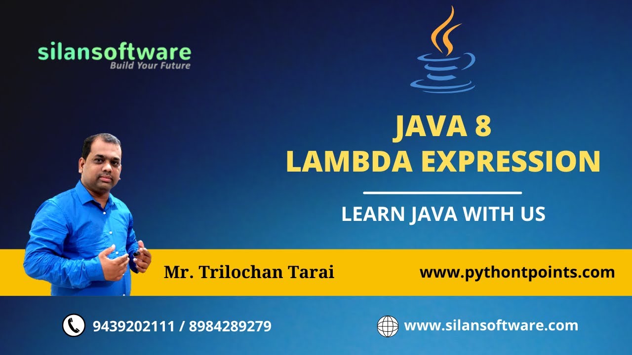 JAVA 8 - Lambda Expression |  Core JAVA Tutorial  |  SILAN SOFTWARE