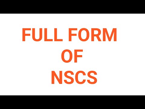 NSCS FULL FORM (PART-1792) // WHAT IS THE FULL FORM OF NSCS) // FULL FORM OF NSCS
