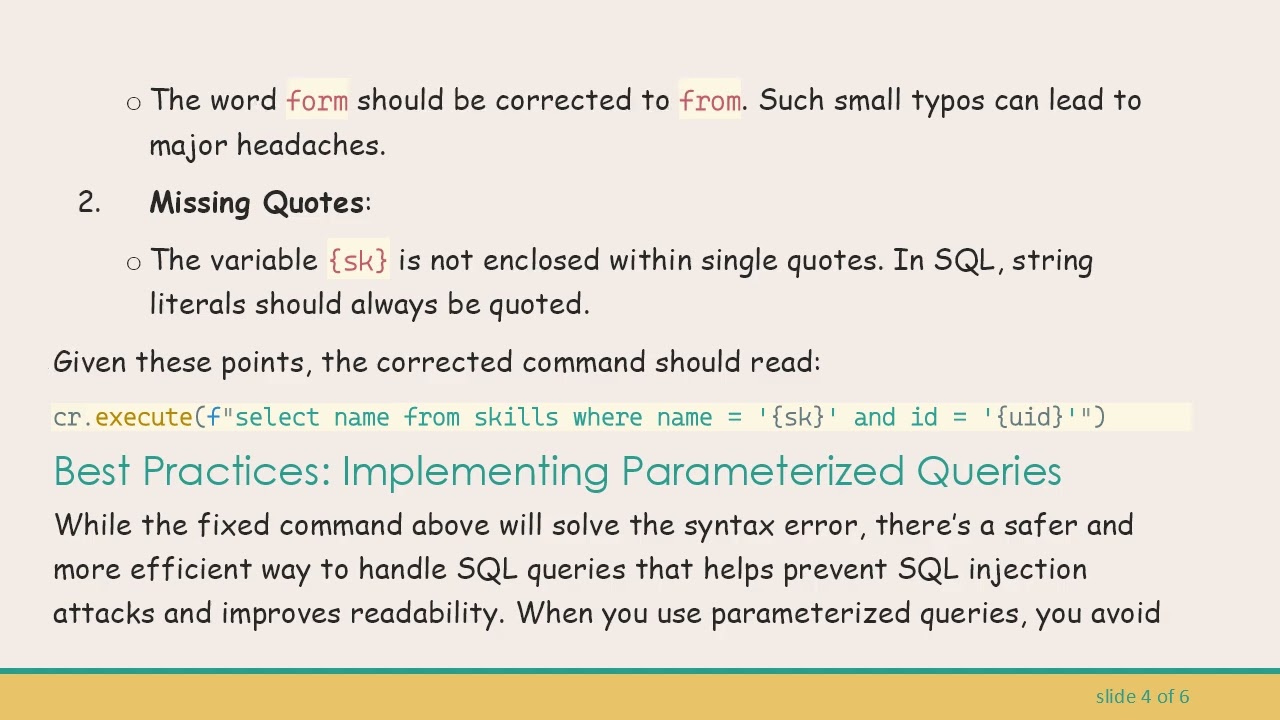 Troubleshooting SQLite3 Database Errors in Python: Fixing Common SQL Issues