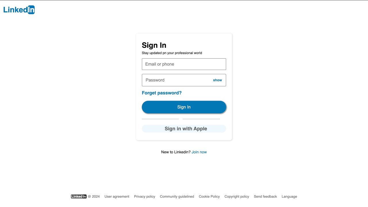 Create LinkedIn Login Page Clone Using HTML CSS | HTML CSS Tutorial