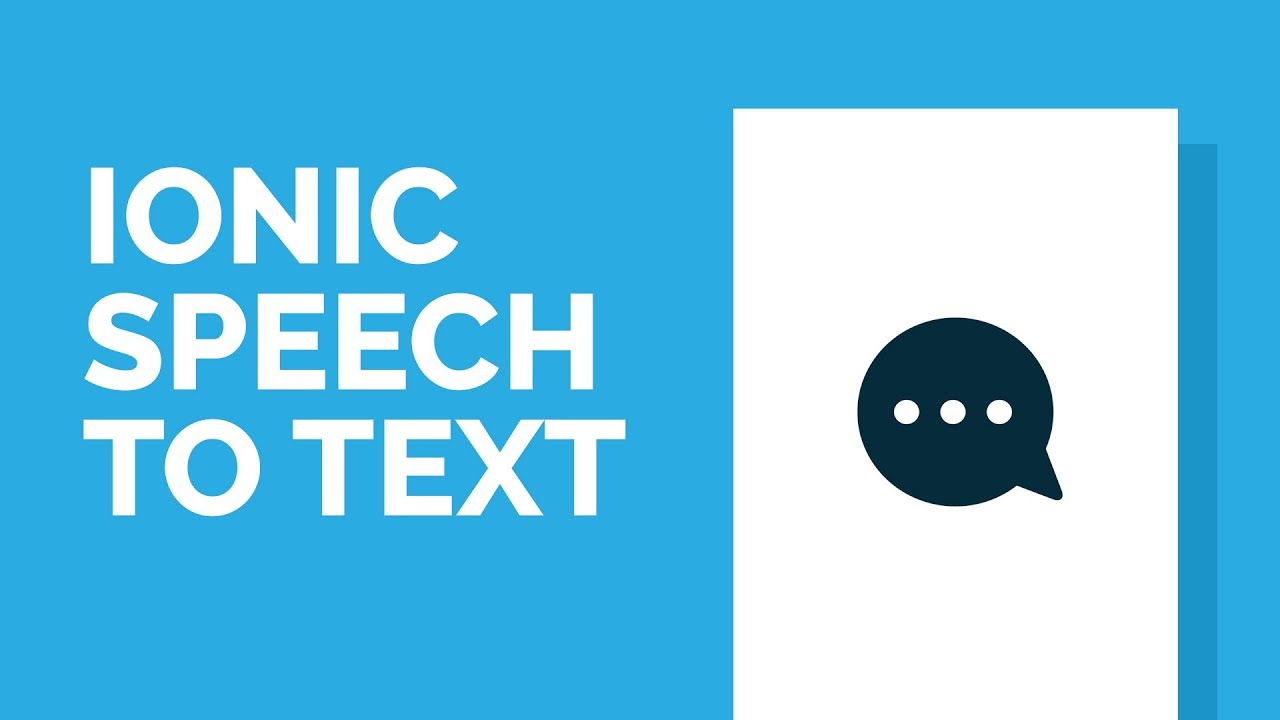 Using Ionic Native's Speech Recognition Plugin