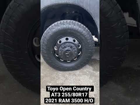 TOYO TIRES OPEN COUNTRY A/T 3 255/80r17: Biggest Stock Wheel Tire Size for 2021 RAM 3500 H/O Aisin