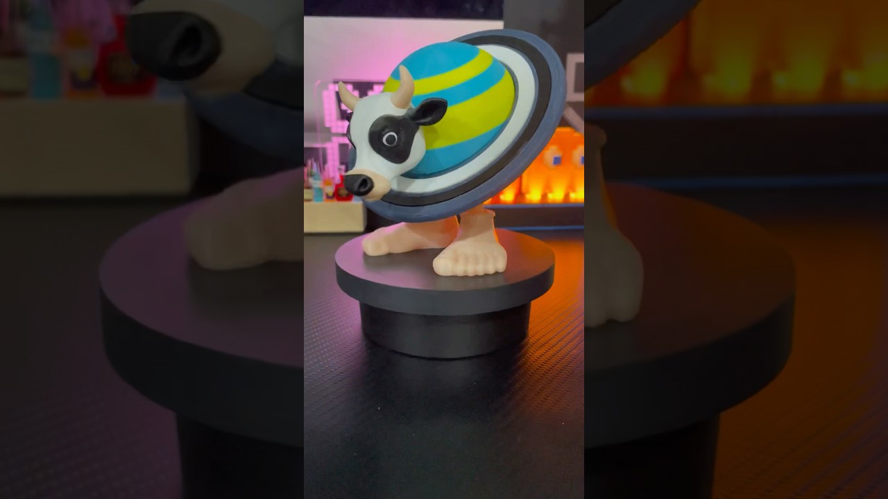 3D-Printed LA VACA SATURNOSATURNITA Italian Brainrot.File:makerworld #3d  #lavacasaturnosaturnita