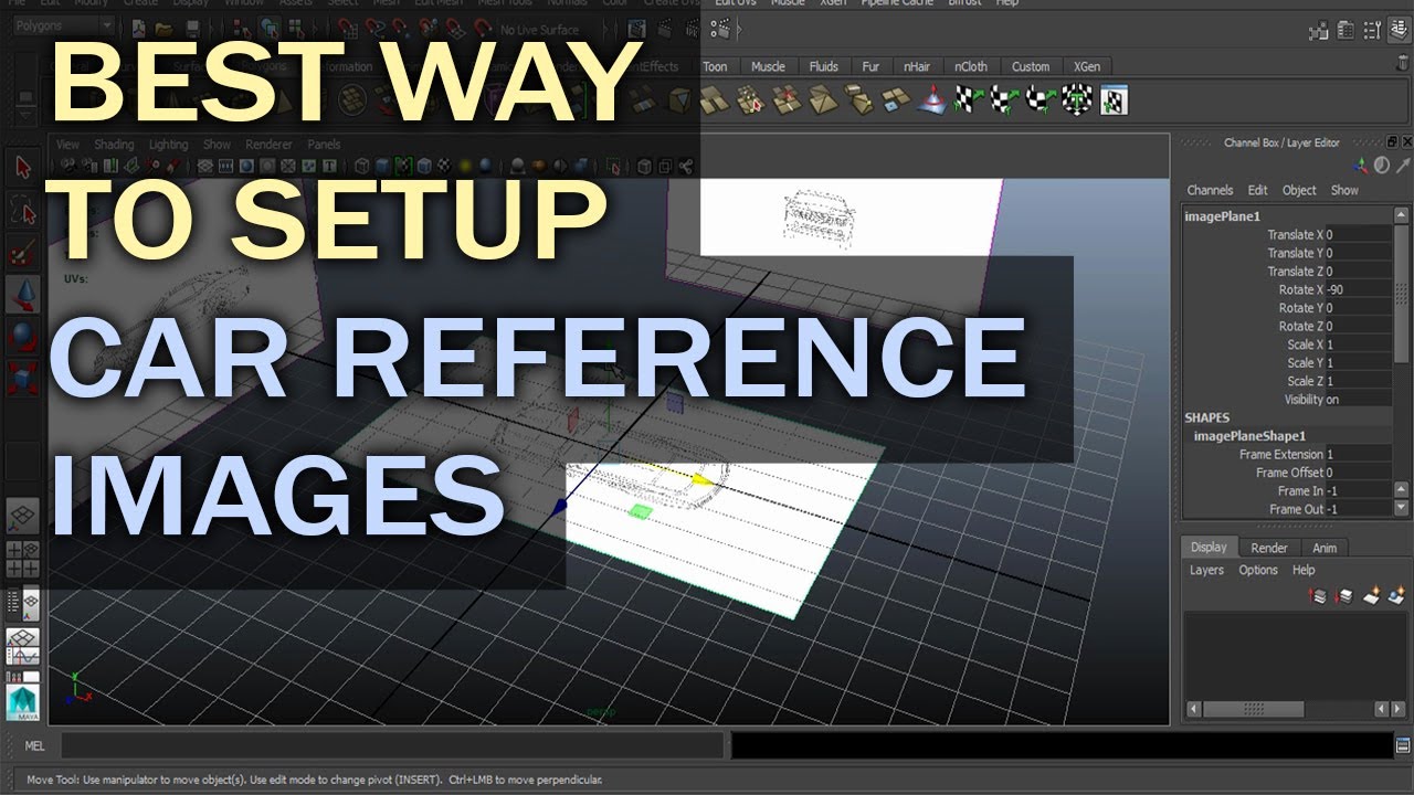 How to Set up Car Reference Images | Autodesk Maya | Tutorial