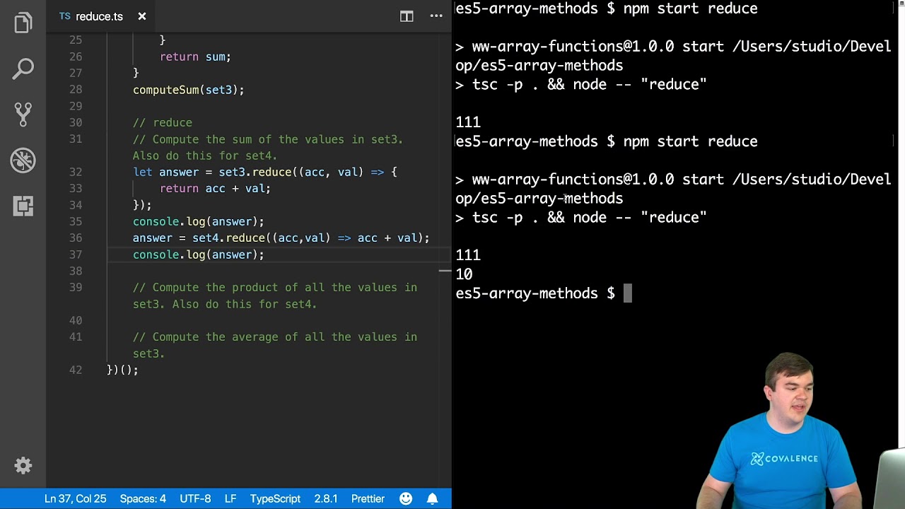 Using the JavaScript reduce Array Method