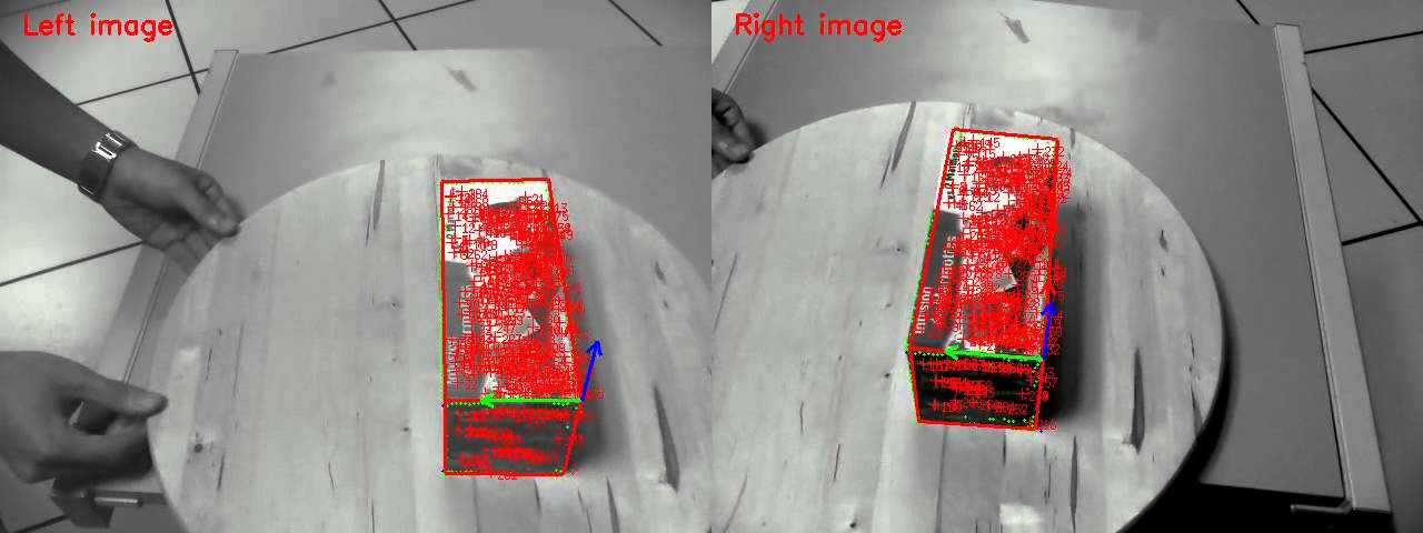 Stereo hybrid model-based tracking