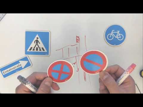 Führerschein Deutsch Persisch (Parken und halten)