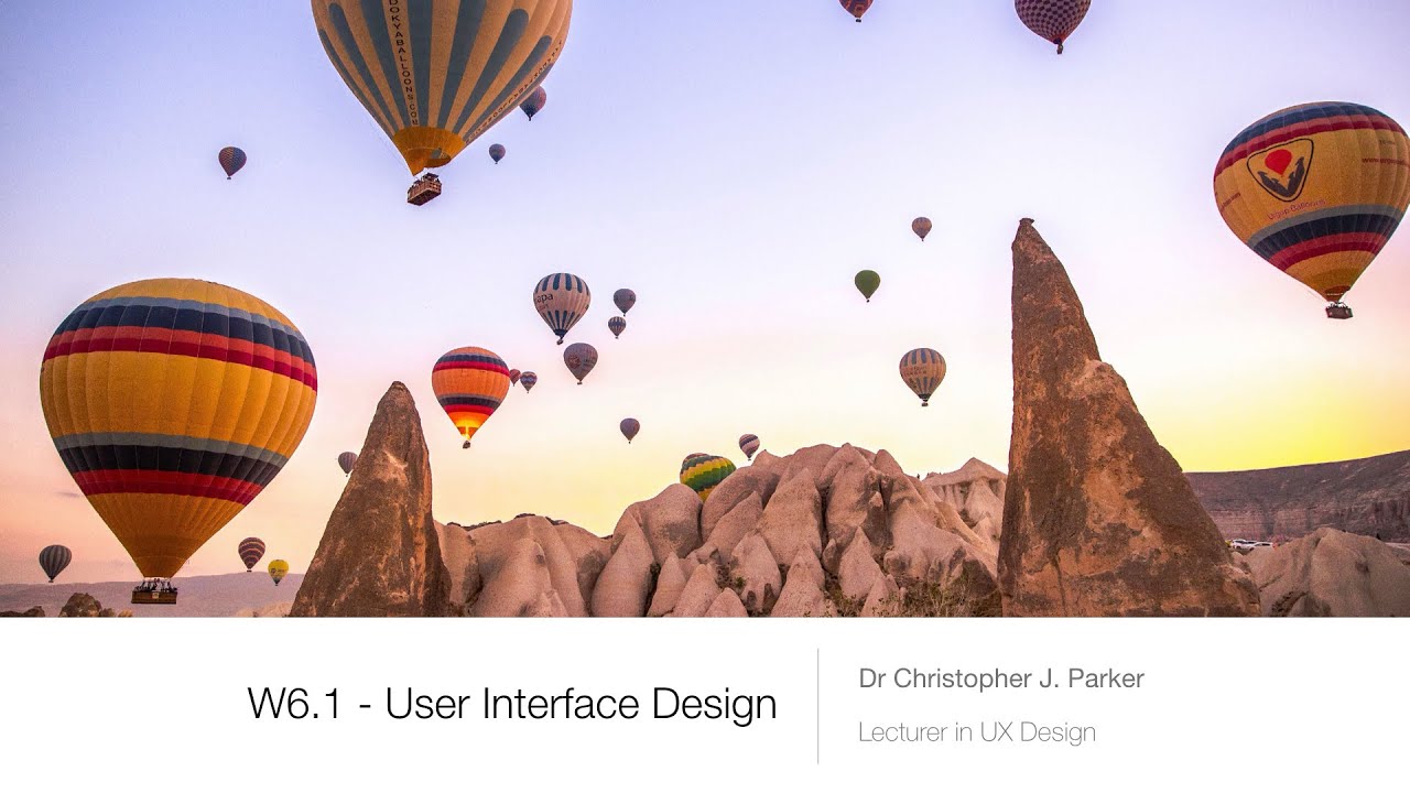 6.1 - User Interface Design (Common Elements) | Usability Principles and Practice
