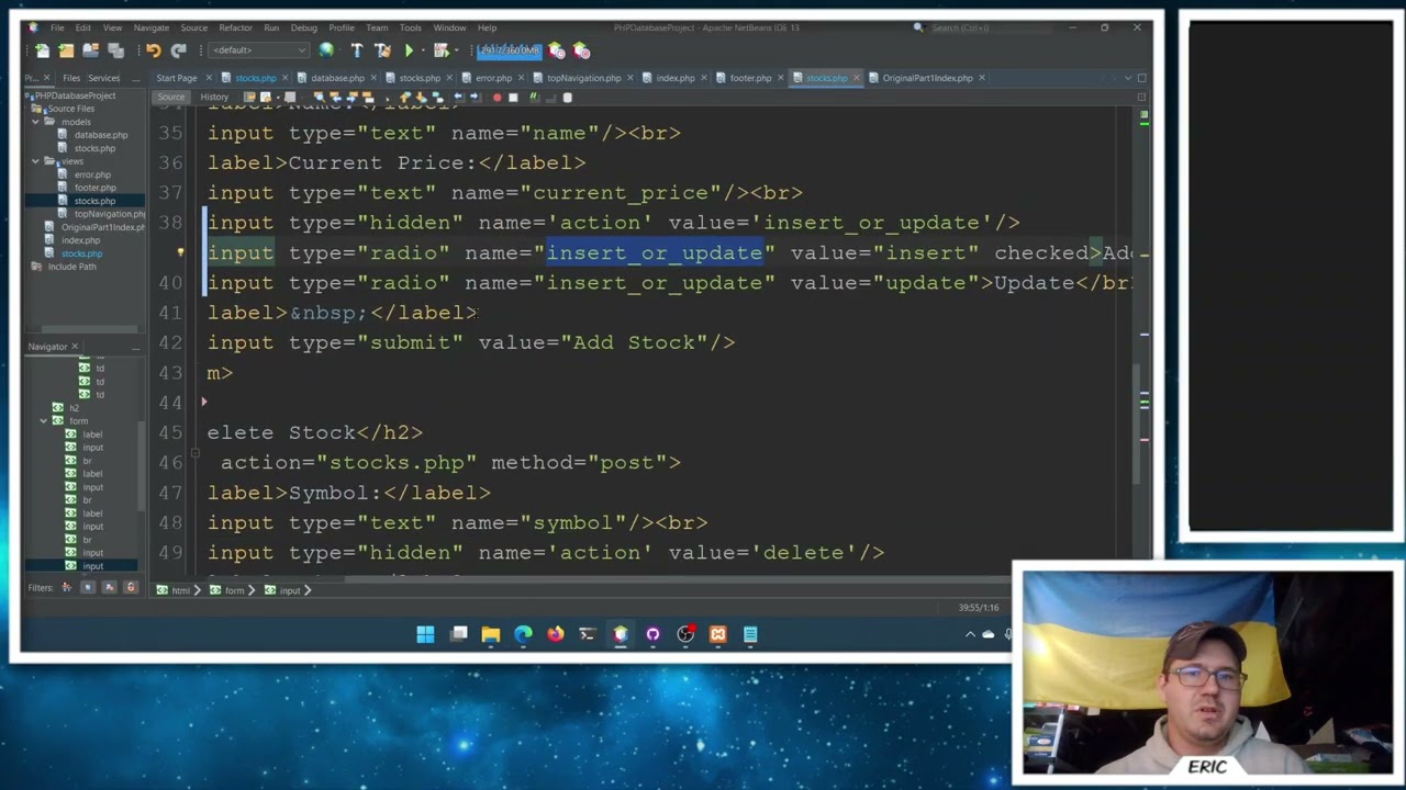 CIS 2454 - Web Systems Development (PHP/Java) - Radio Buttons and Drop Down Lists