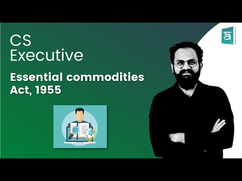Essential commodities act, 1955 CS Executive | EBCL Chapter 14 | English | CS Sai Kumar