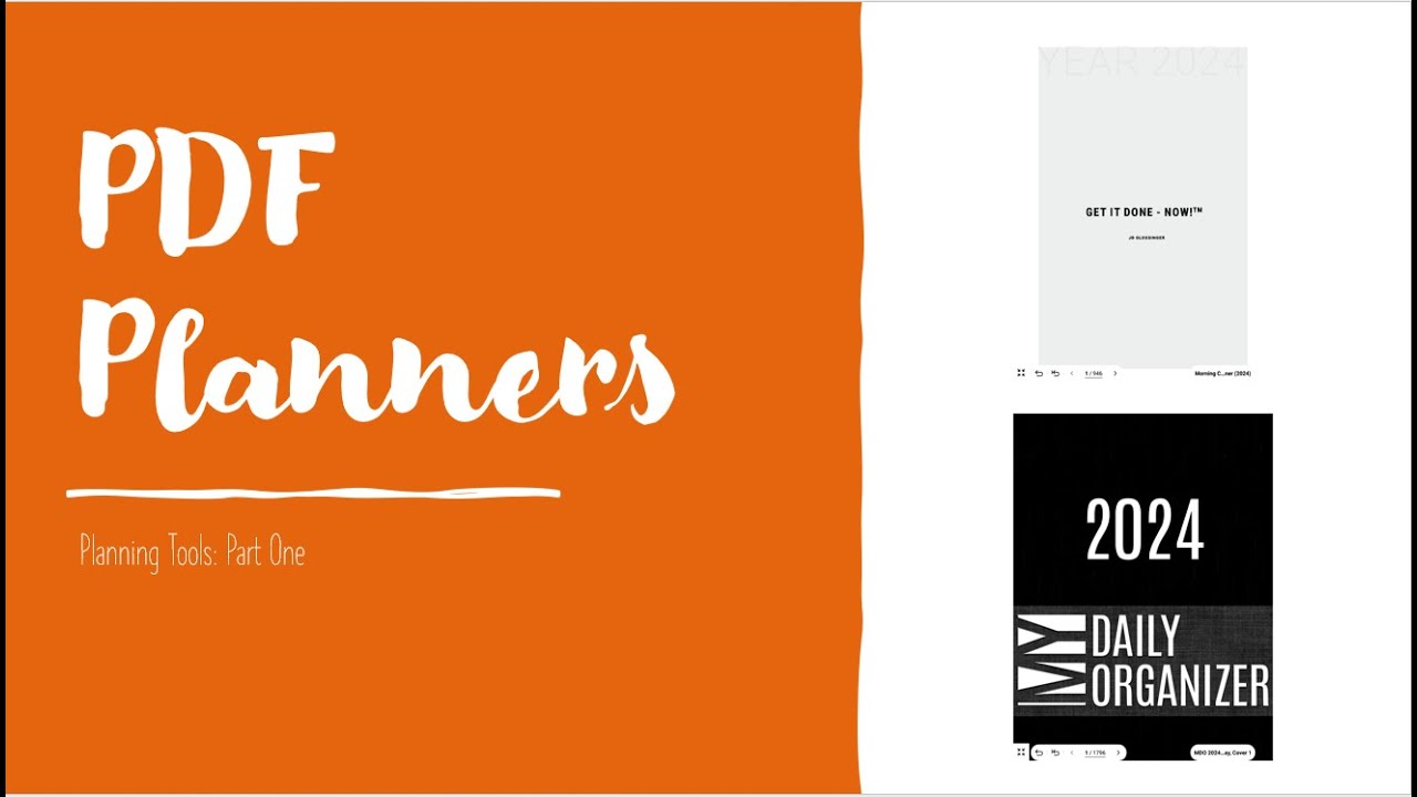 PDF Planners (Planning Options)