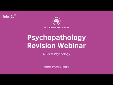 Psychopathology Revision Webinar