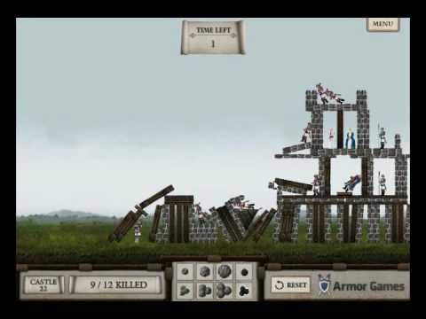 Destroy and kill all inhabitants in Crush the Castle 3 | sports games 9