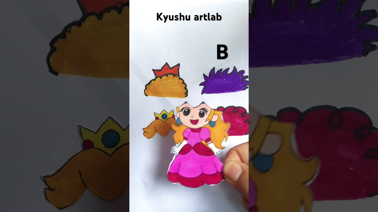 The Super Mario Princess Peach Hair Challenge Game #supermario #trending