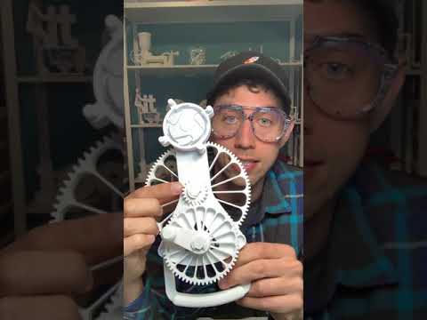 The FASTEST Fully 3D-Printed Mechanism I've Ever Made (and maybe the most dangerous...) #shorts