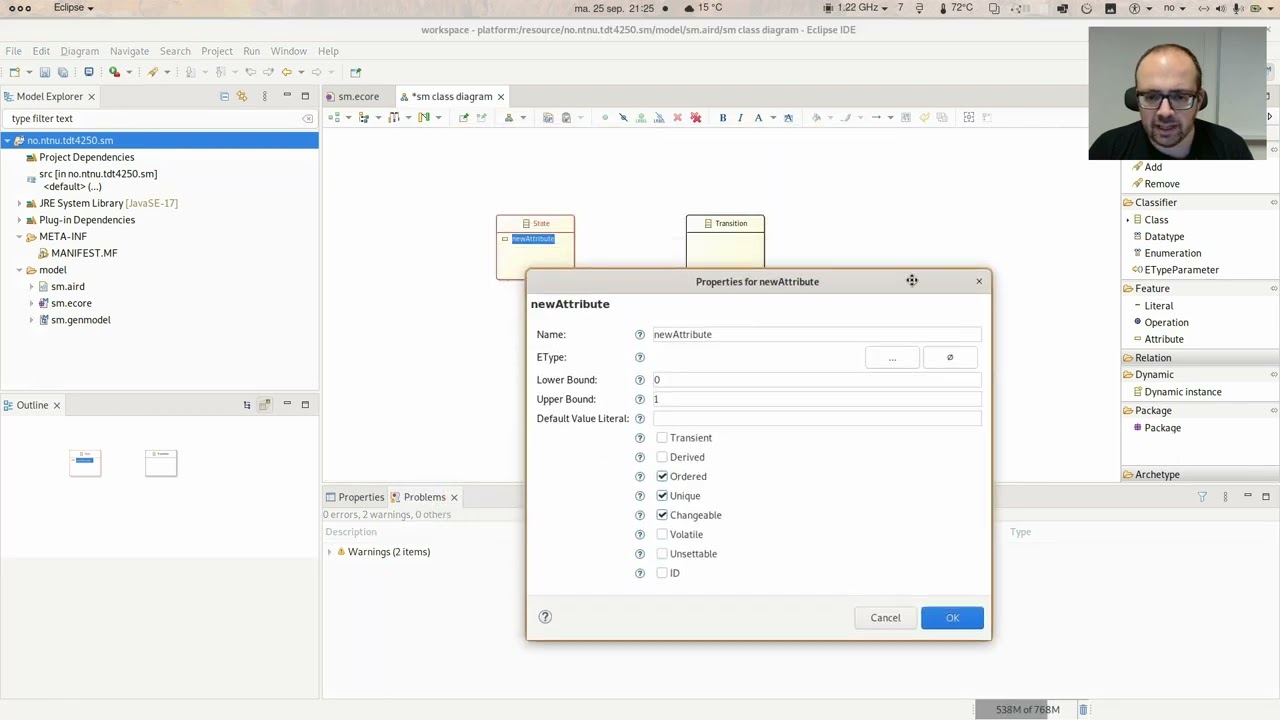 MDE Tools -  3. Eclipse Modeling Framework (EMF) - Modeling