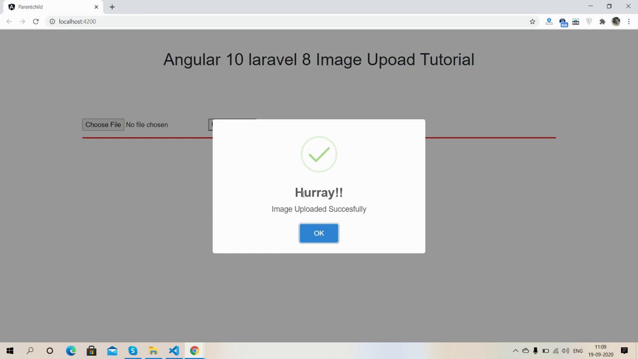 Angular 10 laravel 8 Image Upload Working Example