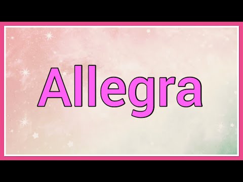 Allegra | Name Origin Meaning Variations