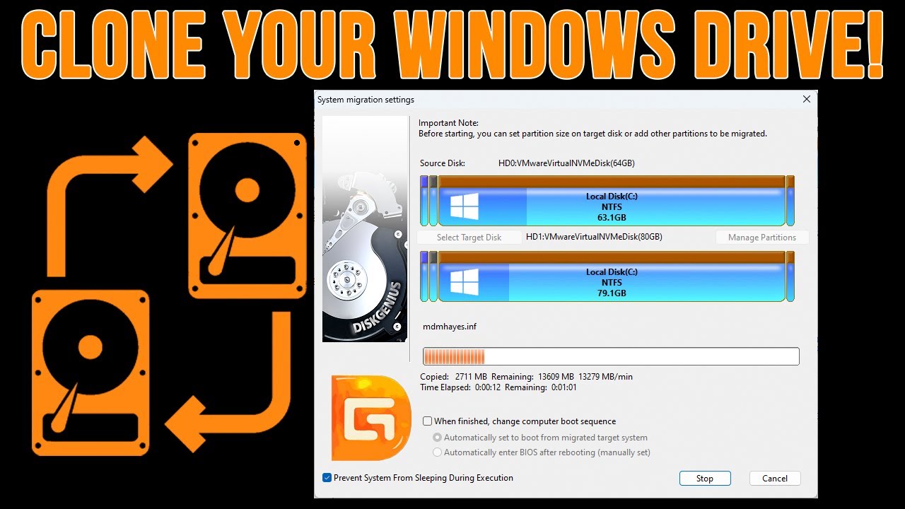 How to Clone Your System\Windows Drive for Free Using DiskGenius