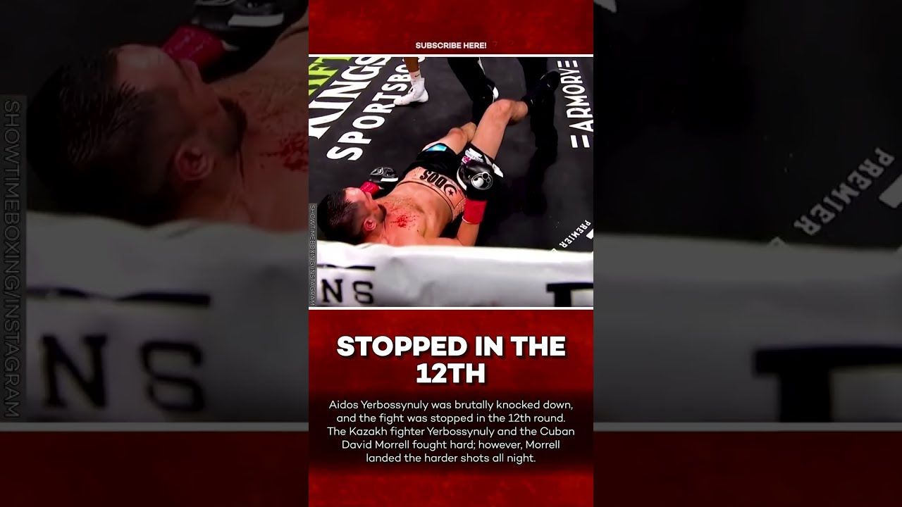 Boxing Star Aidos Yerbossynuly In Medically-Induced Coma After Brutal Knockout! #shorts
